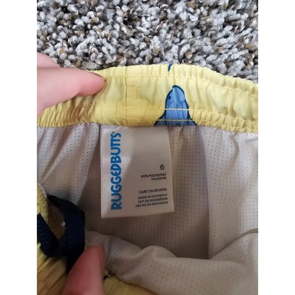 Ruggedbutts | Swim | Rugged Butts Boys Sz 6 Swimsuit Swim Trunks Yellow ...